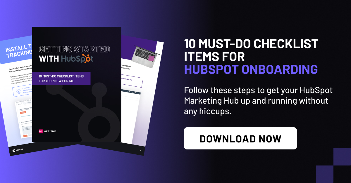 Hubspot Onboarding Checklist
